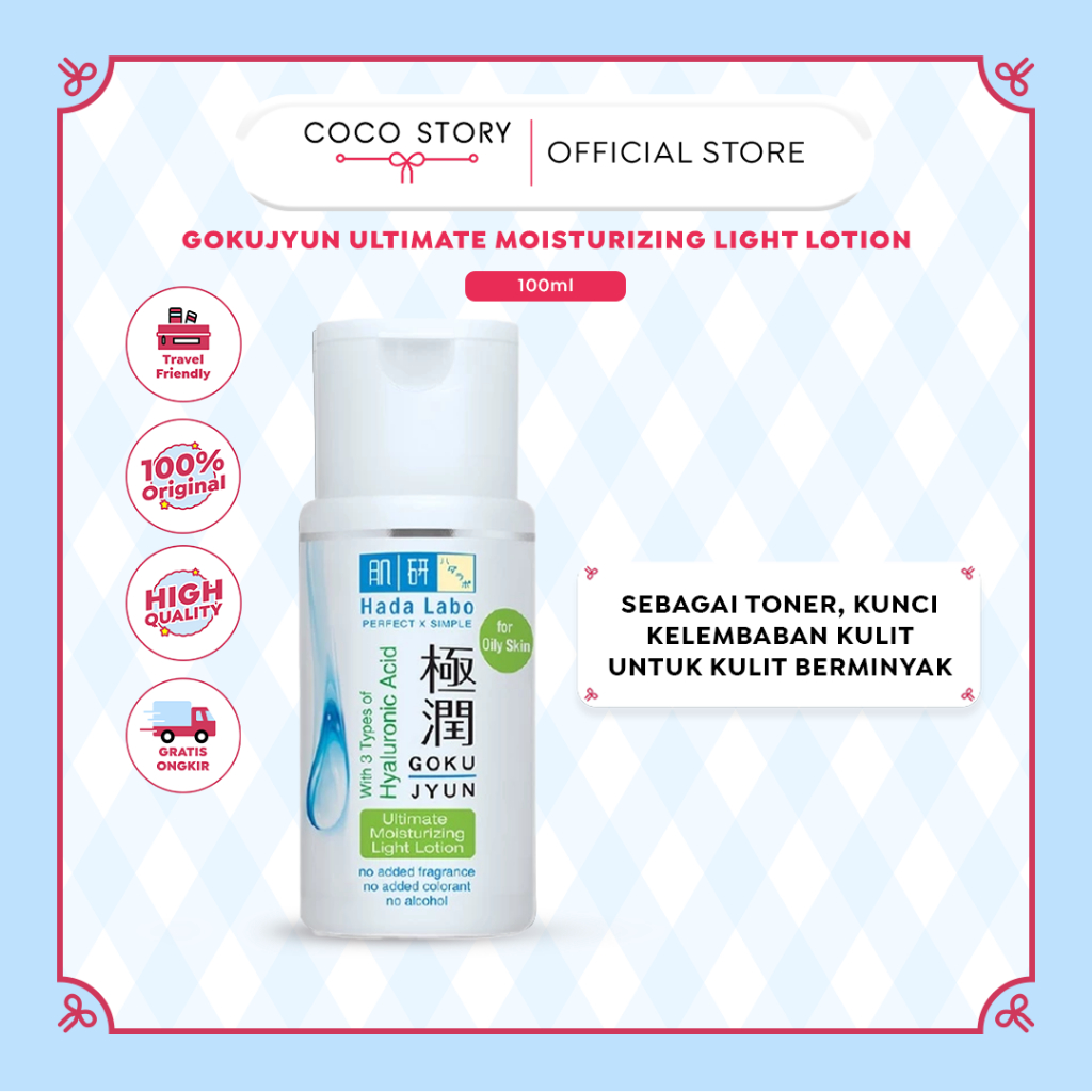 Jual Hada Labo Gokujyun Moisturizing Lotion Light - 100ml | Toner untuk ...