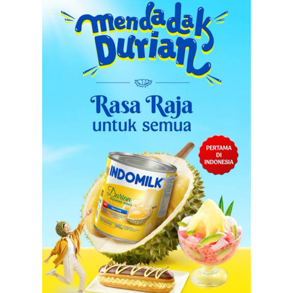 Jual ®LARISHEPI® SKM INDOMILK Durian Musang King 370g | Shopee Indonesia