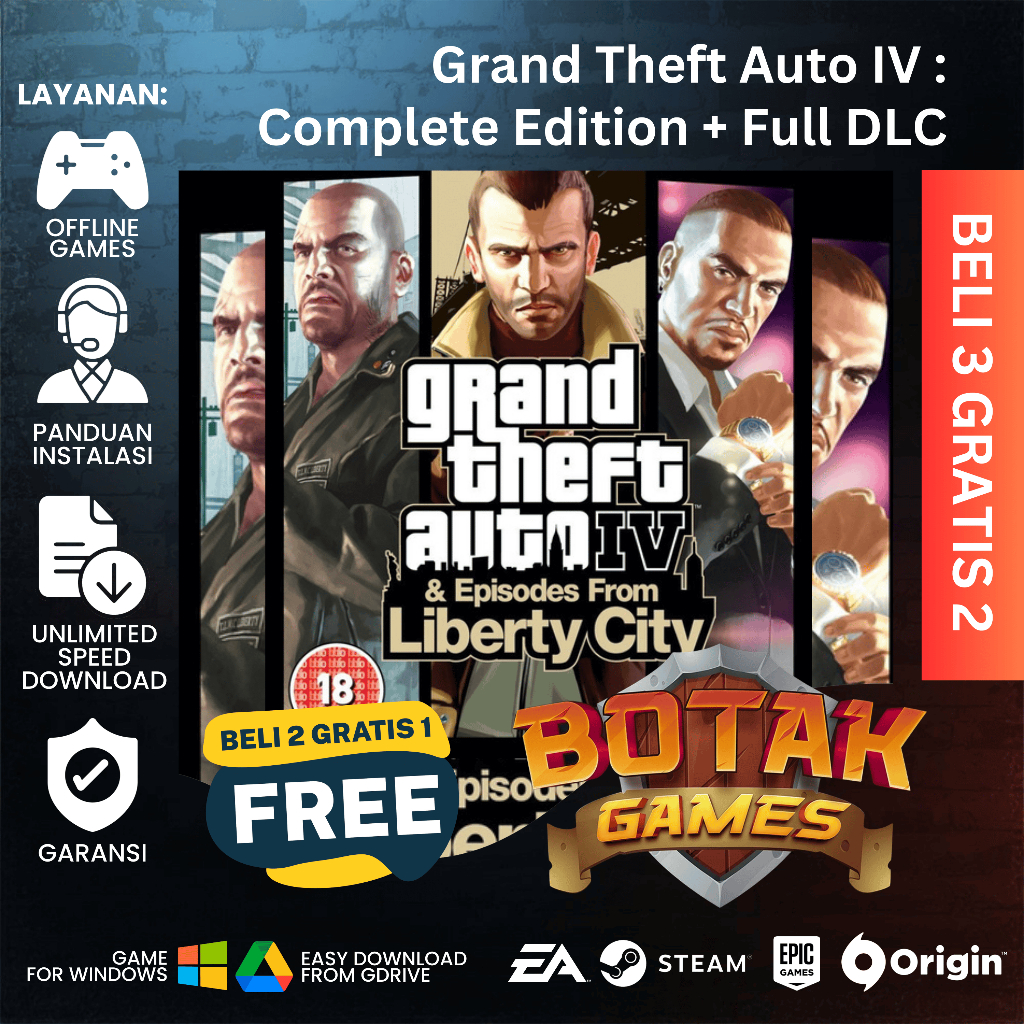 Jual Grand Theft Auto IV : Complete Edition + Full DLC - PC - Google ...