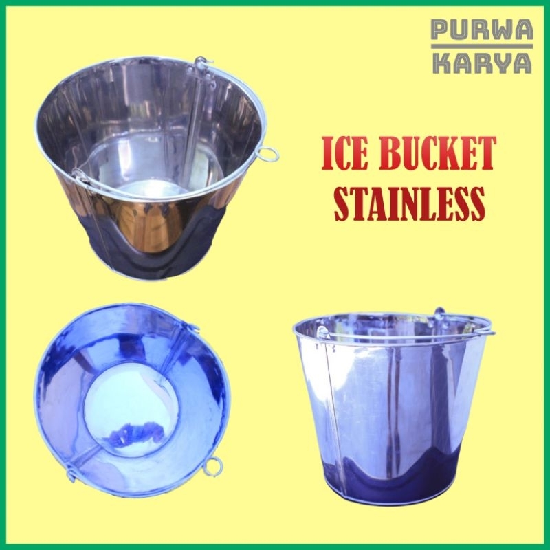Jual Ice Bucket Stainless Tebal/ Ember Stainless Anti Pecah Anti Karat ...