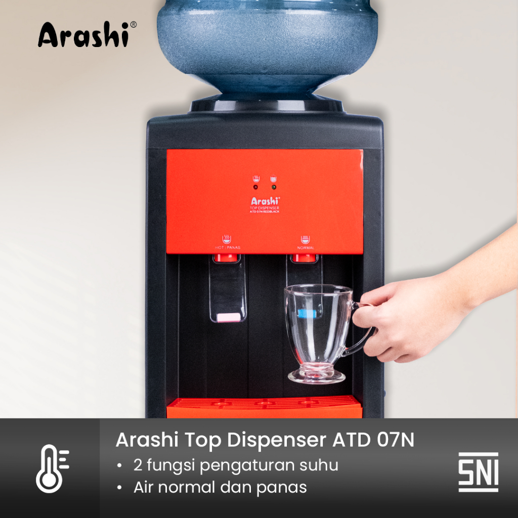 Jual ARASHI Dispenser 2 in 1 ATD 07 08 N Dispenser Arashi Galon Atas ...