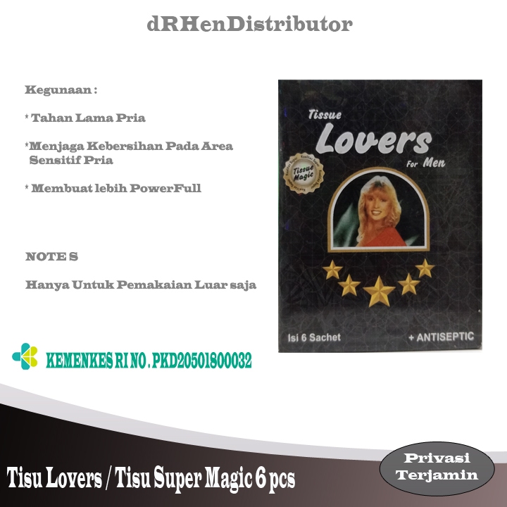 Jual Magic Power Tissue Lovers Anticseptic 1 Box 6 pcs | Shopee Indonesia