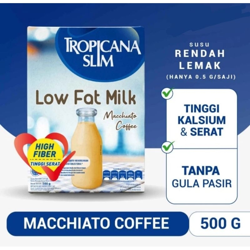 Jual Tropicana Slim Low Fat Milk Rasa Macchiato Coffee (800 Gr ...