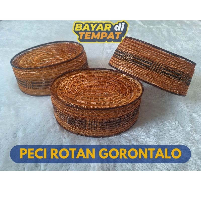 Jual Peci Rotan Gorontalo | Peci Gus Dur | songkok habib bahar | PECI ROTAN KOPIAH | Shopee ...