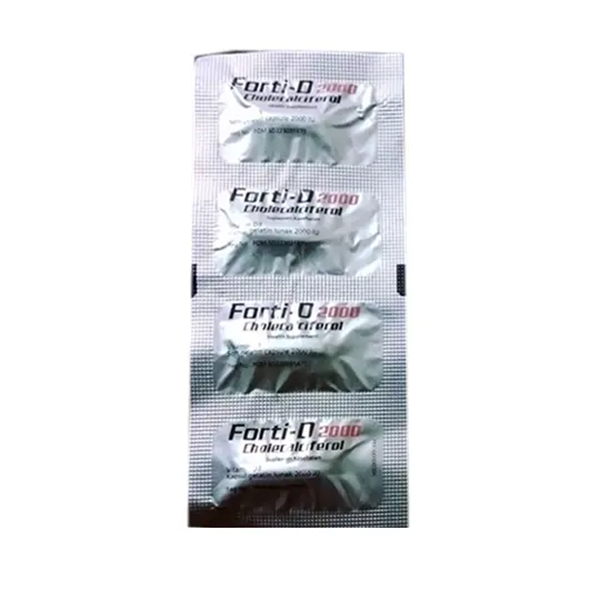 Jual Forti D 2000 Strip isi 4 Tablet - Vitamin D3 [Majapahit] | Shopee ...