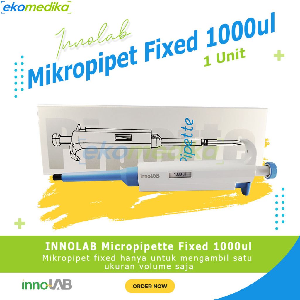 Jual MIKROPIPET INNOLAB Micropipette Fix 10ul, 50ul, 100ul, 500ul ...