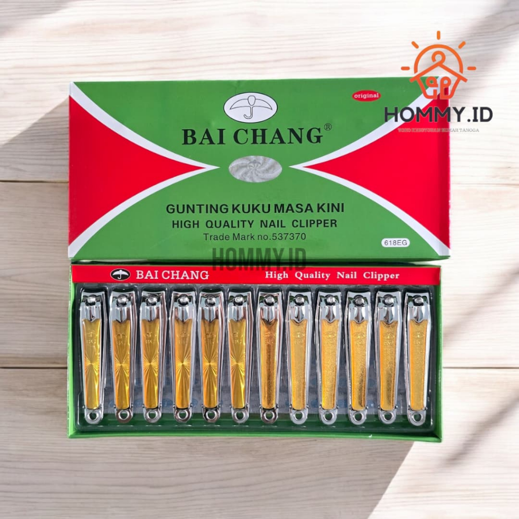 Jual GUNTING KUKU EMAS STAINLESS 618EG BAICHANG - NAIL CLIPPER ( 1 ...