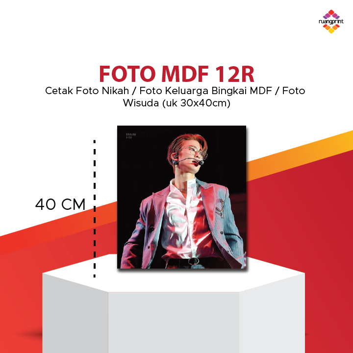 Jual Foto MDF 12R / Cetak Foto Nikah / Foto Keluarga Bingkai MDF / Foto ...