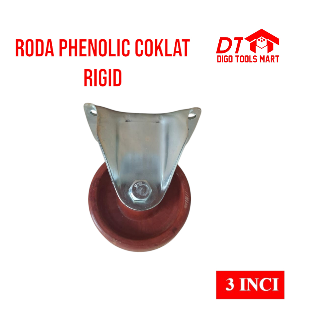 Jual Roda Caster Oven Tahan Panas Phenolic Coklat Mati 3 Inci | Shopee ...