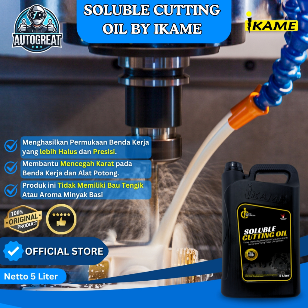 Jual Bromus / Solube Cutting Oil 5L Merek IKAME ORIGINAL 100% / Cutting ...