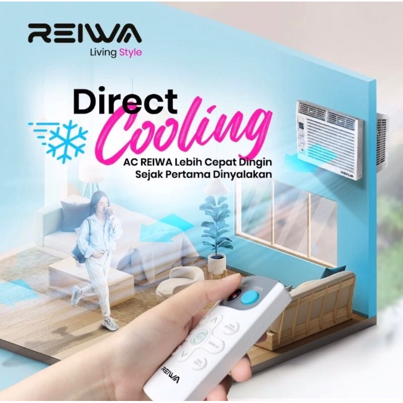 Jual AC Window REIWA 1/2pk CW0501RALowWatt | Shopee Indonesia