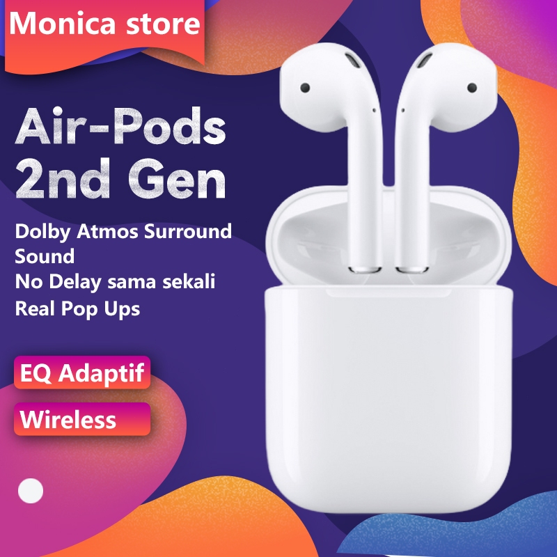 Jual Airpods gen 2 TWS Wireless Bluetooth Gaming Headset original 100% ...