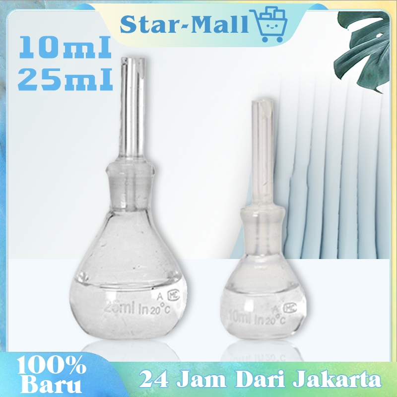 Jual Piknometer Pyrex 10ml 25ml Pycnometer Botol Kepadatan Semen ...