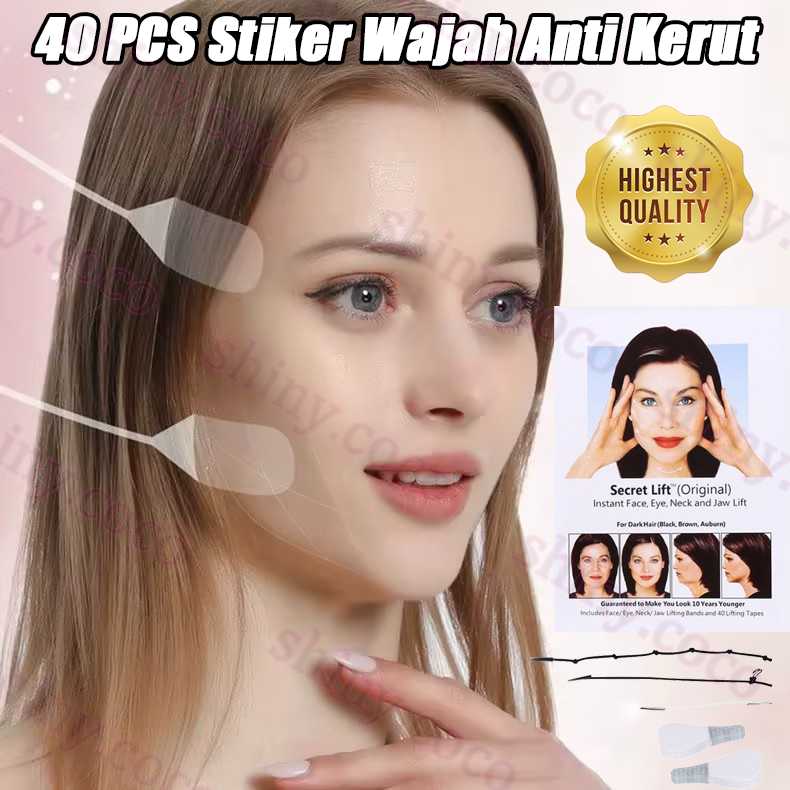 Jual 【ISI 40 PCS】Stiker Wajah Anti Kerut/Sticker Garis Wajah Untuk ...