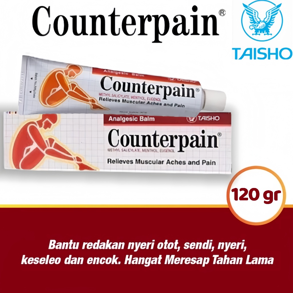 Jual Counterpain 120gr Krim Analgesic Balm Meringankan Nyeri / Memar ...