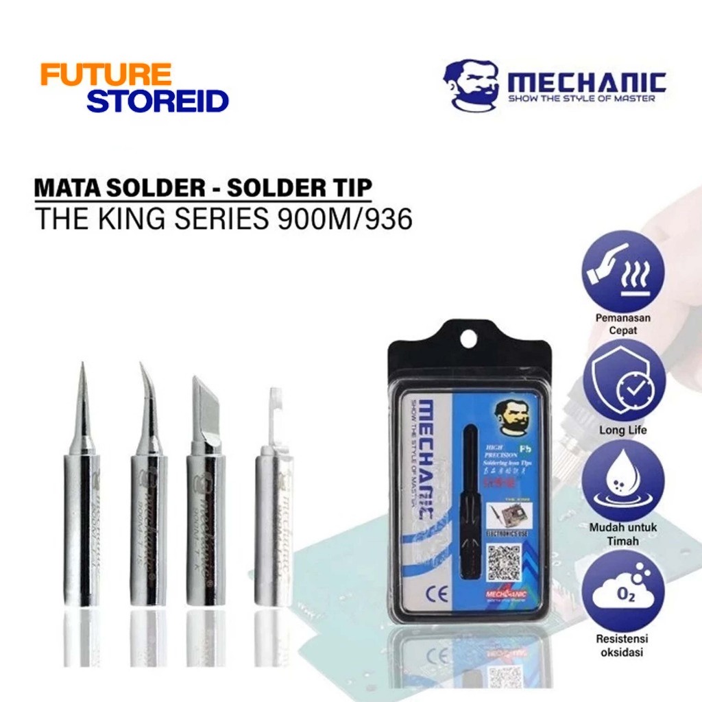 Jual King Leadfree Mechanic Series Lurus/Bengkok/Pisau Mata solder Station 936/900M Solder Tip ...
