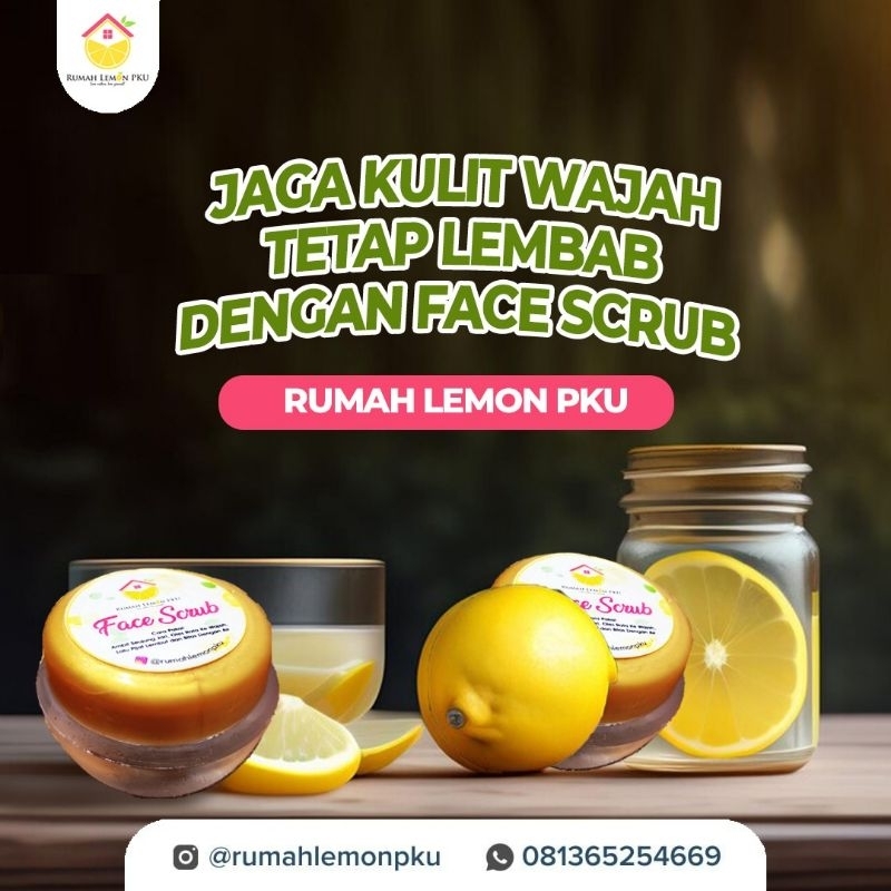 Jual Face Scrub Lemon Organik(Scrub ajaib penghilang komedo) | Shopee ...
