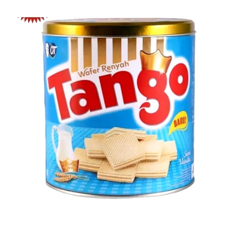 Jual TANGO WAFER KALENG CHOCOLATE VANILLA COKLAT 240 GRAM | Shopee ...