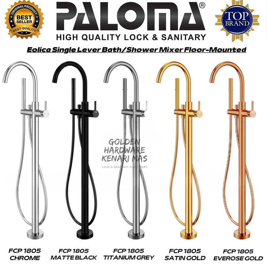 Jual PALOMA FCP 1805 1805E 1805M 1805S 1805T Keran Shower Mixer Bathtub ...