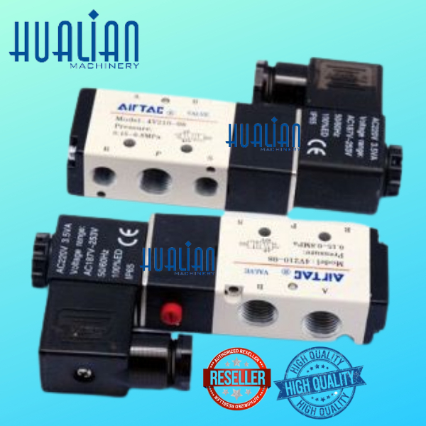 Jual Solenoid Valve 4V210-08 AC220V 4.5VA Piston Filling Machine LPF ...