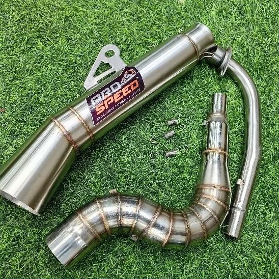 Jual pro speed Pipe canister conical open specs exhaust pipe for Wave ...