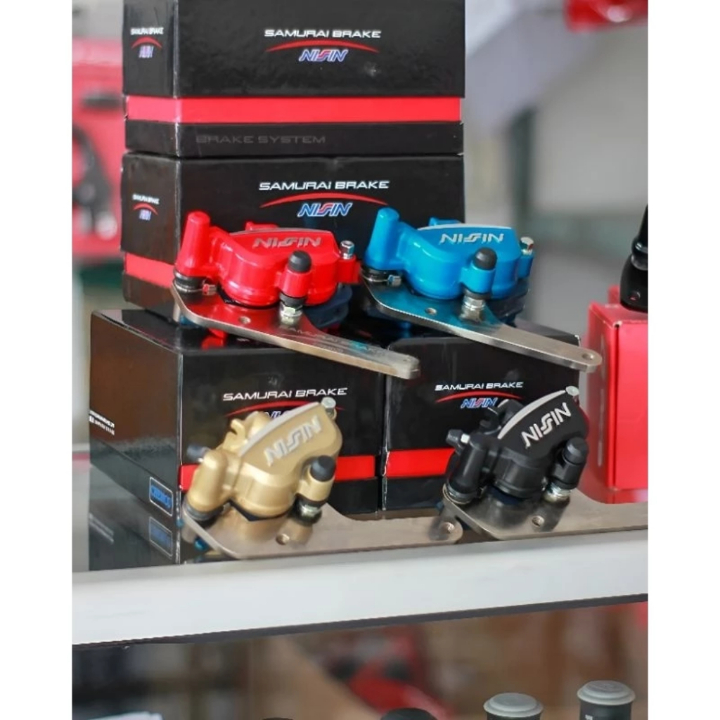Jual Kaliper Nissin Samurai 2 Piston Plus Breket Vario Beat Street Scoopy Spacy Genio CAKRAM ...