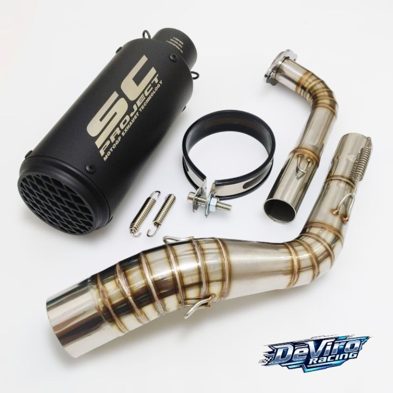 Jual Knalpot SC-Project CR-T Black SE Import Full System NMAX TURBO Neo ...