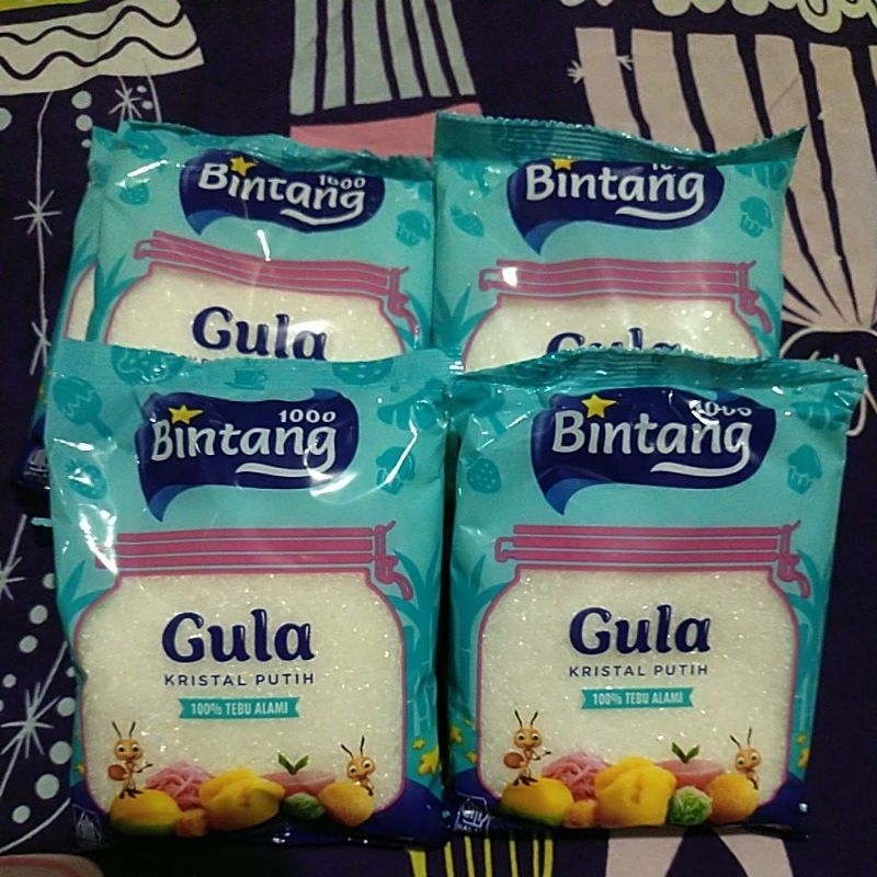 Jual gula pasir merek bintang 220gr/gula pasir cap semut 250gr | Shopee ...