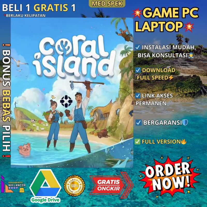 Jual Coral Island - PC LAPTOP GAMES - CARA INSTALL MUDAH! | Shopee ...