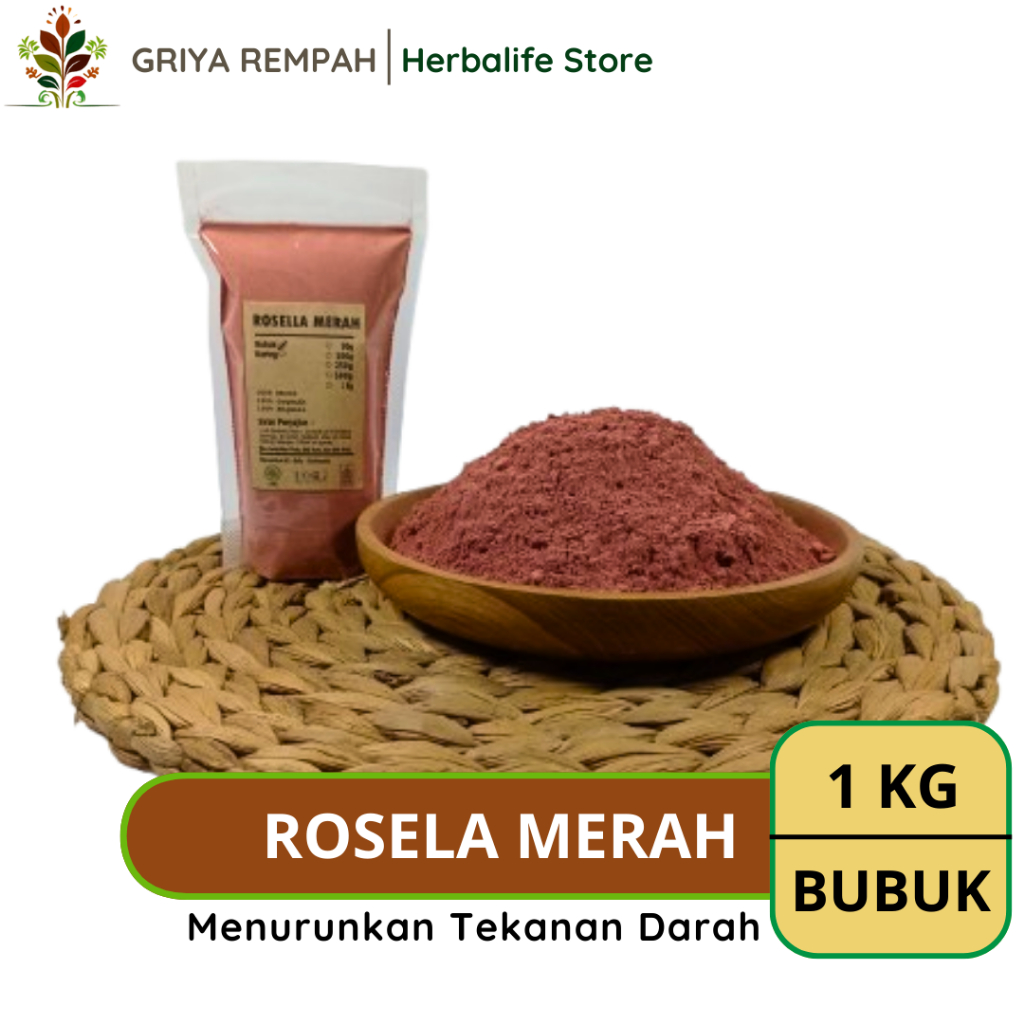 Jual ROSELLA MERAH BUBUK 1 KG Rempah Herbal Simplisia Alami untuk Teh ...