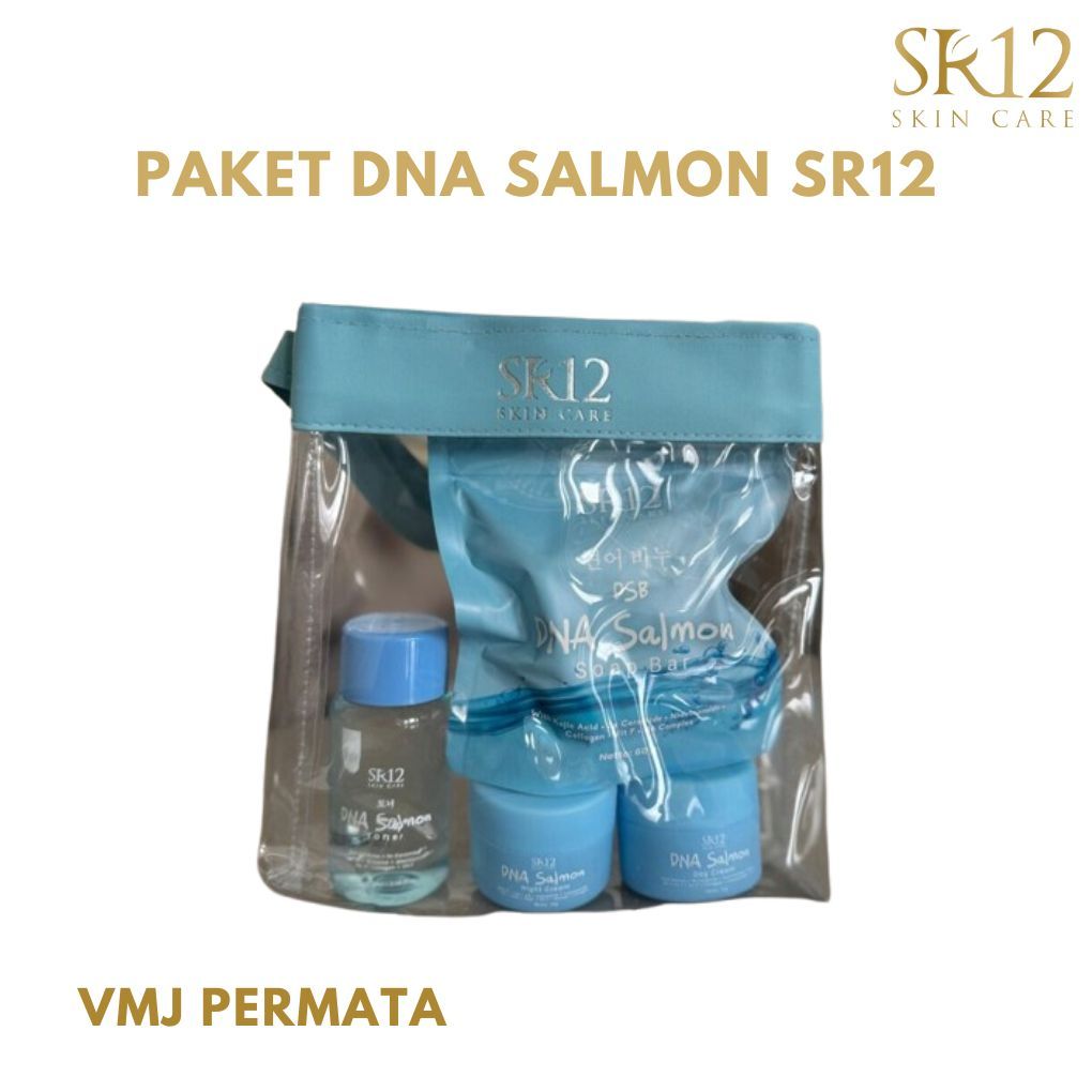 Jual Paket DNA Salmon SR12 Skincare BPOM Brightening Pencerah Wajah | Shopee Indonesia