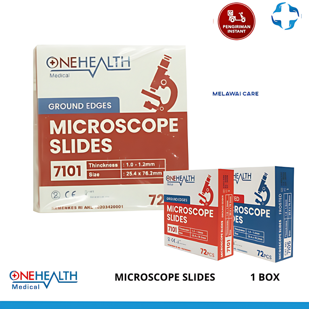 Jual Lensa Slide mikroskop Onehealth Objek Glass Kaca Microscope ...