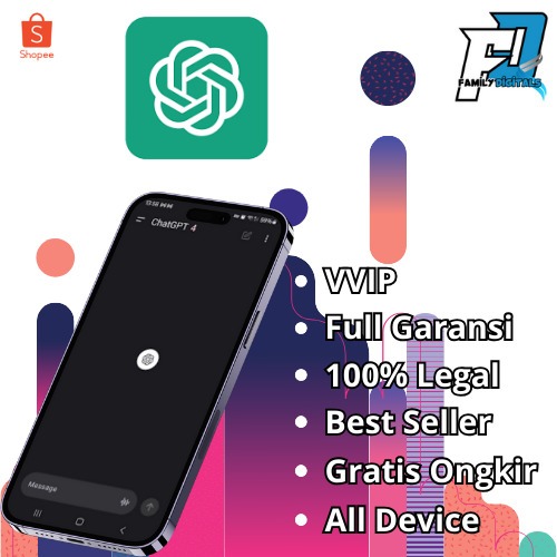 Jual Chat GPT Resmi / Support ALL Device / Voice AI / Image Generate ...