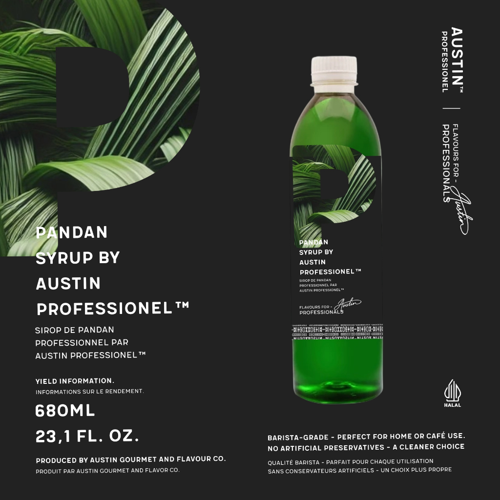 Jual Pandan Syrup by Austin Professionel (Barista-grade) - 680ml ...