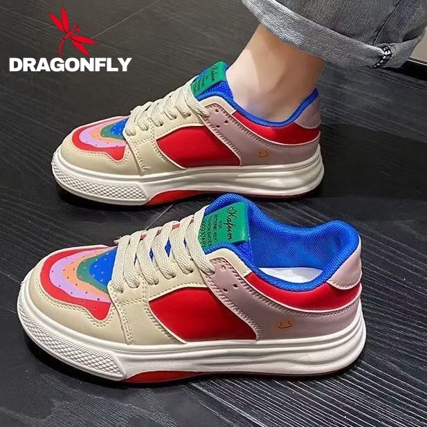Jual Sepatu Sneakers Warna-warni Retro Streetwear – Sepatu kasual ...