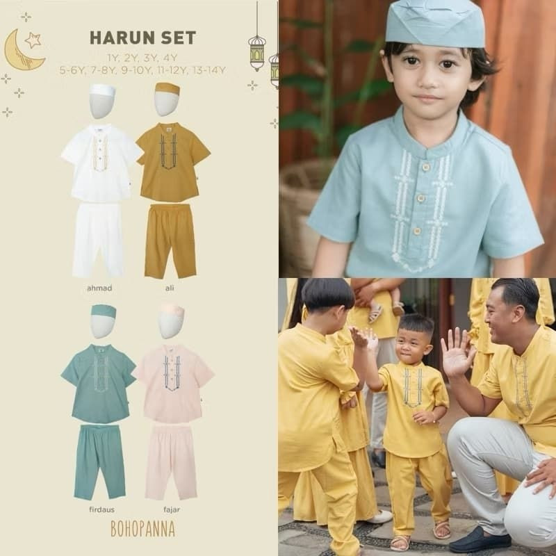 Jual BOHOPANNA - HARUN SET BOHOPANNA - HARUN BABY SET BOHOPANNA - HARUN DADDY SHIRT - RAYA ...