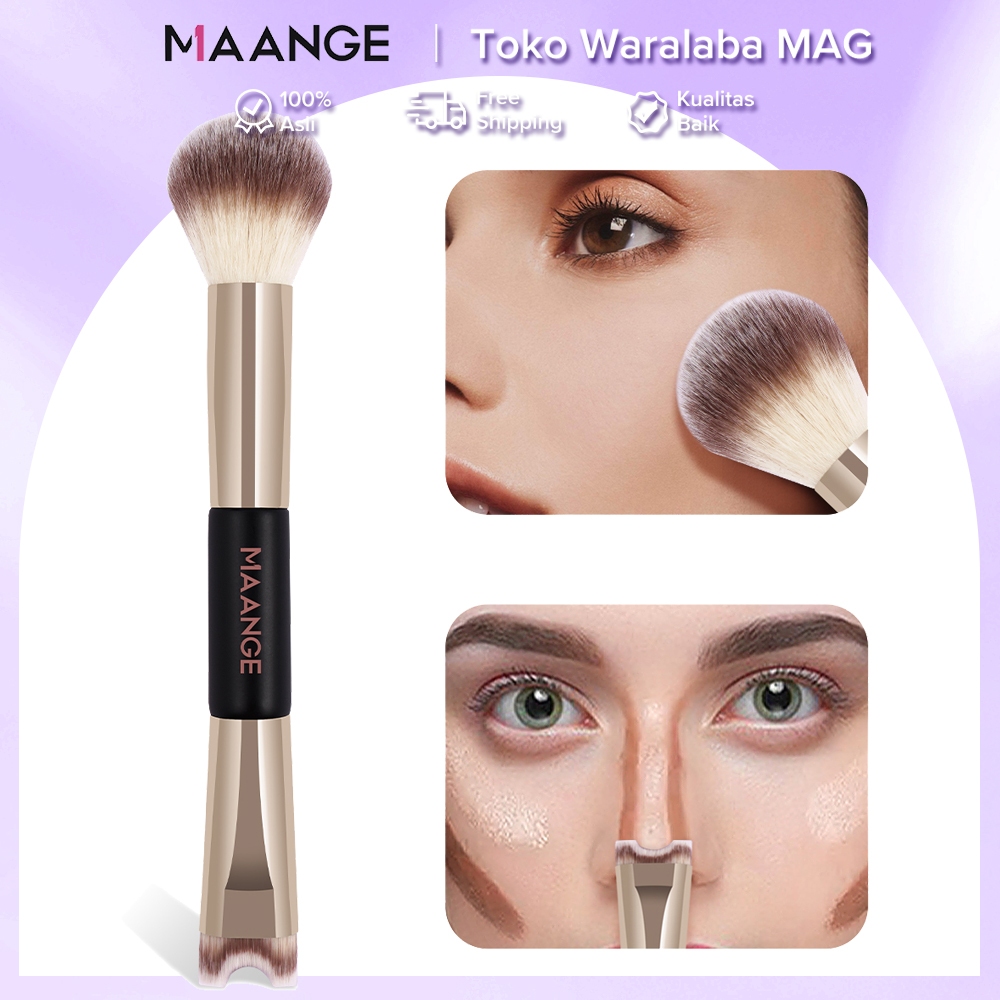 Jual MAANGE 2 In 1 Kuas Rias Profesional Kuas Bedak Tabur Kuas Bayangan Hidung Alat Kecantikan ...