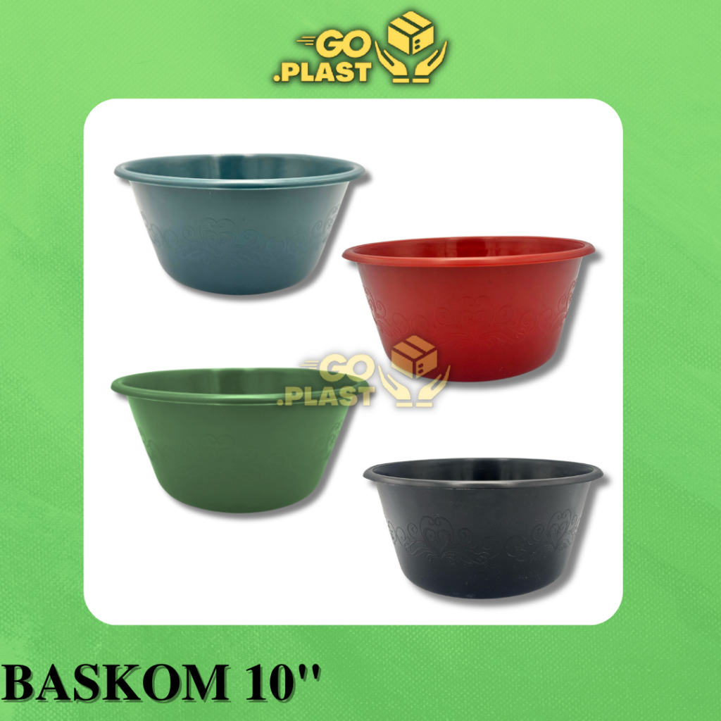 Jual [24PCS/12PCS] GOPLAST BASKOM PLASTIK / BESEK PLASTIK / BASKOM ...