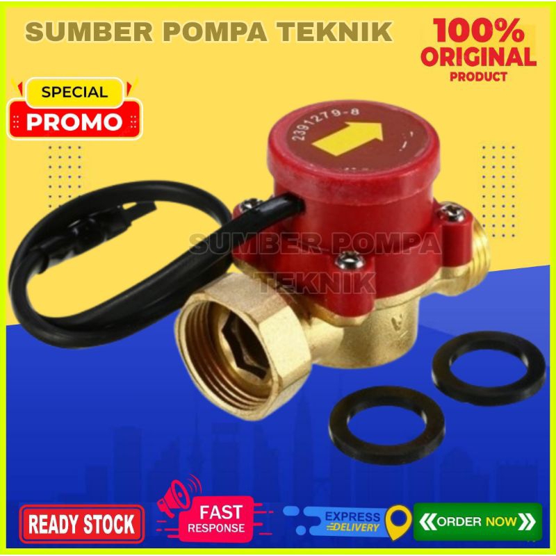 Jual Pompa Air Otomatis Flow Switch 1" x 3/4" Otomatis Pompa Booster ...
