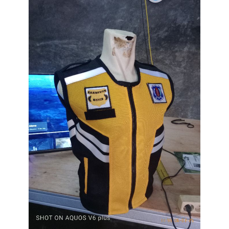 Jual Rompi security warna kuning rompi satpam rompi securitykuning ...