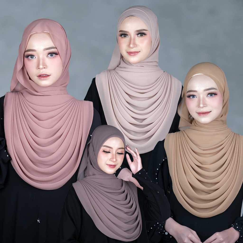 Jual Drapery instan hijab set malaysia bagian 2 by daffahijab | Shopee ...
