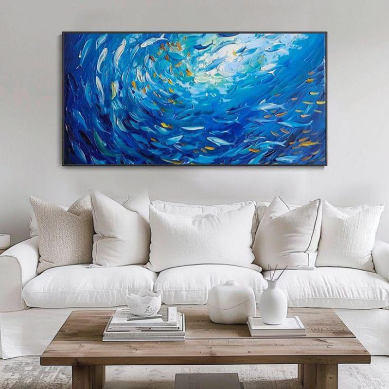 Jual lukisan ikan & pemandangan aesthetic | Shopee Indonesia