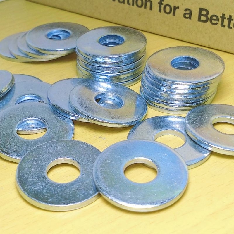 Jual ring plat m10 lebar 3cm tebal 2,2mm zinc plating [ isi 10 pcs ...
