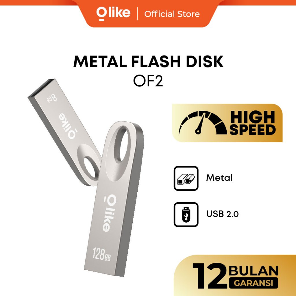 Jual Olike Flashdisk OF2 USB 2.0 High Speed Full Metal Memory Kapasitas ...