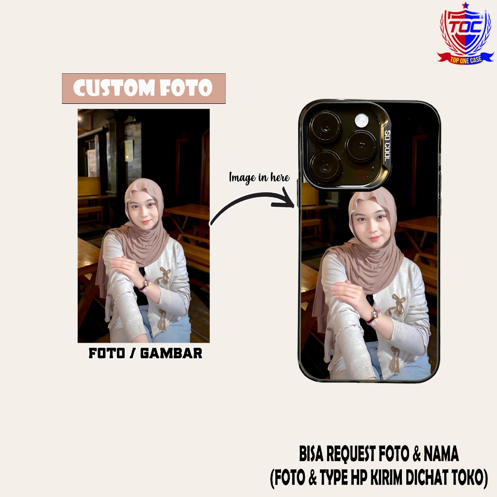 Jual Custom Case Hp Foto / Gambar Sendiri Premium Matte Hard Casing IMD ...