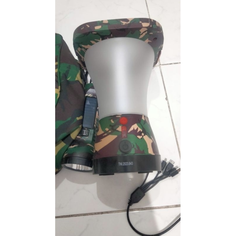 Jual LAMPU DAN SENTER EMERGENCY SOLAR CELL TNI | Shopee Indonesia