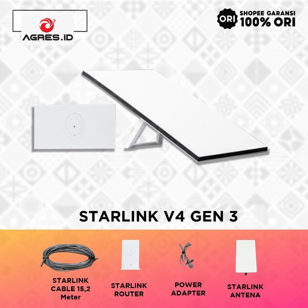 Jual Starlink Internet Kit Satellite Antena & WiFi Router Kit Starlink ...