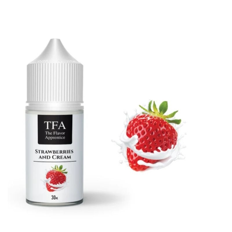 Jual TFA Strawberries and Cream essence flavours | Shopee Indonesia