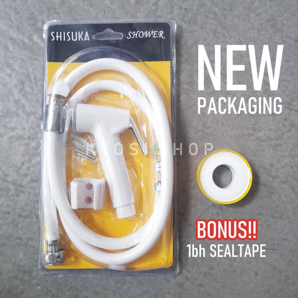 Jual SHISUKA Jet Shower Kloset Toilet Closet Cebok WC Semprotan Duduk BONUS SEALTAPE | Shopee ...