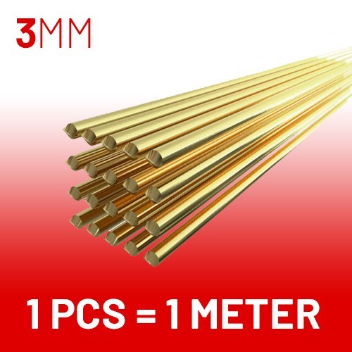 Jual Kawat Las Kuningan 3,0 mm x 1 m BATANGAN Ecer / Kawat Las Kuningan ...